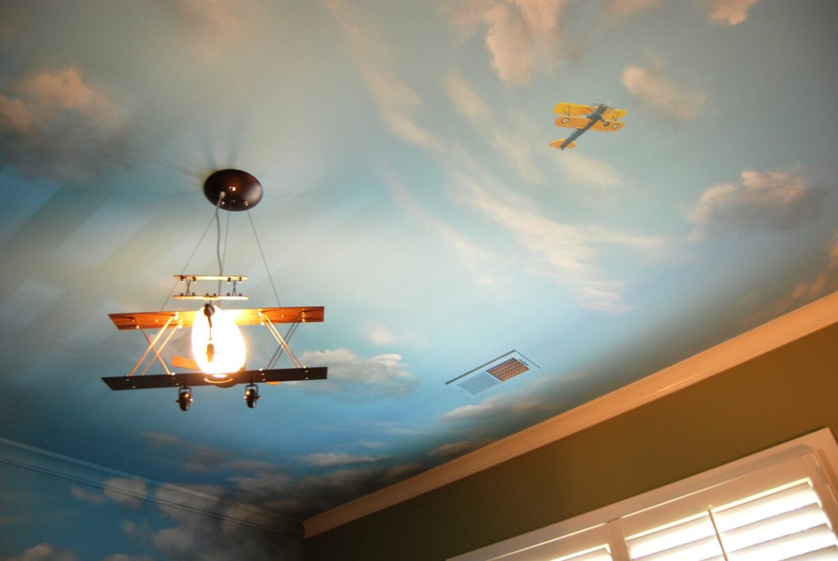 Airplane Mural - Mural Art