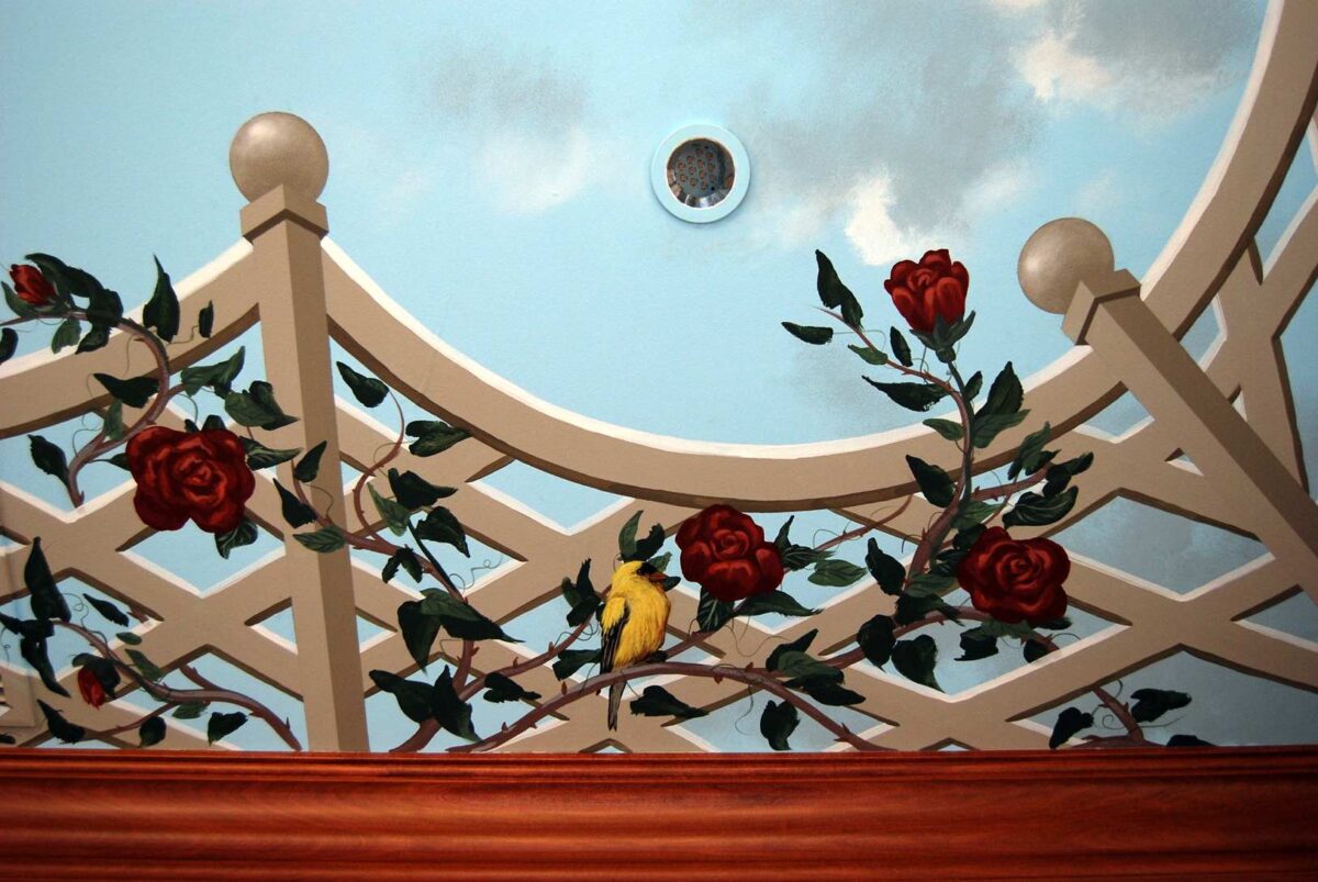 Bird Ceiling Mural - Mural Art