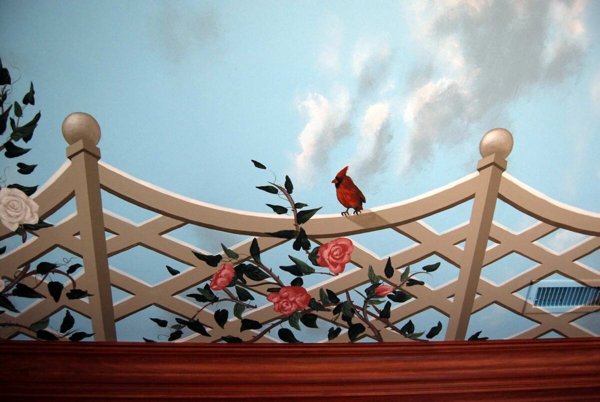 Bird Ceiling Mural - Mural Art