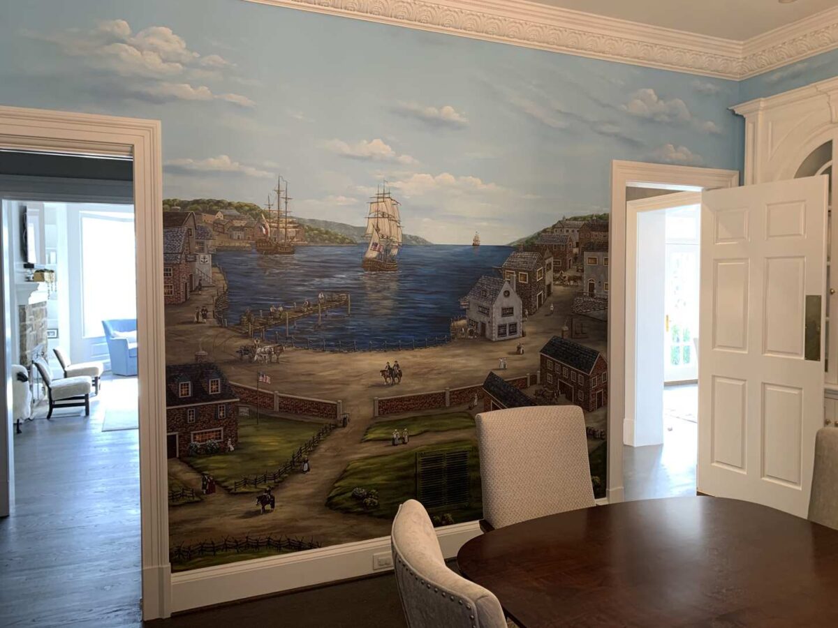 Colonial America Murals - Mural Art