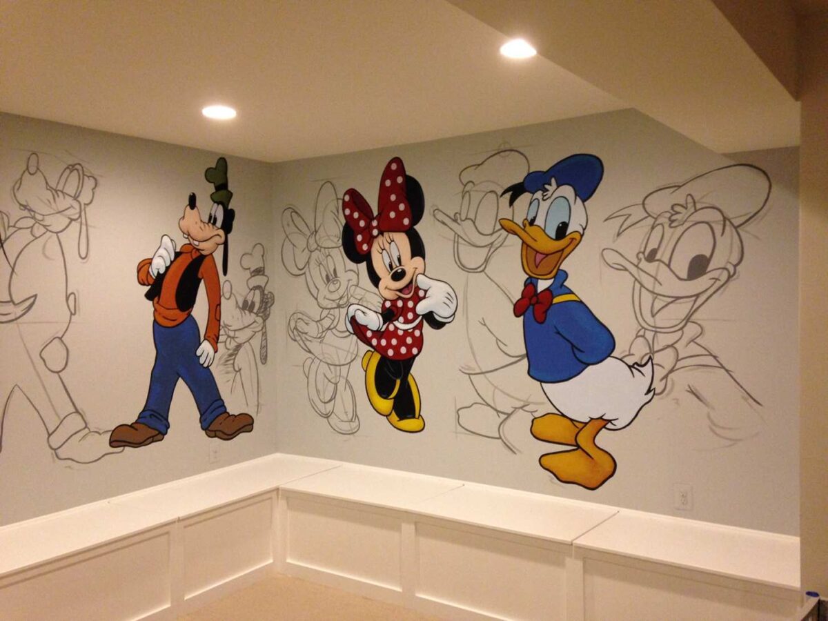 Disney's Mickey and Friends Mural - Mural Art
