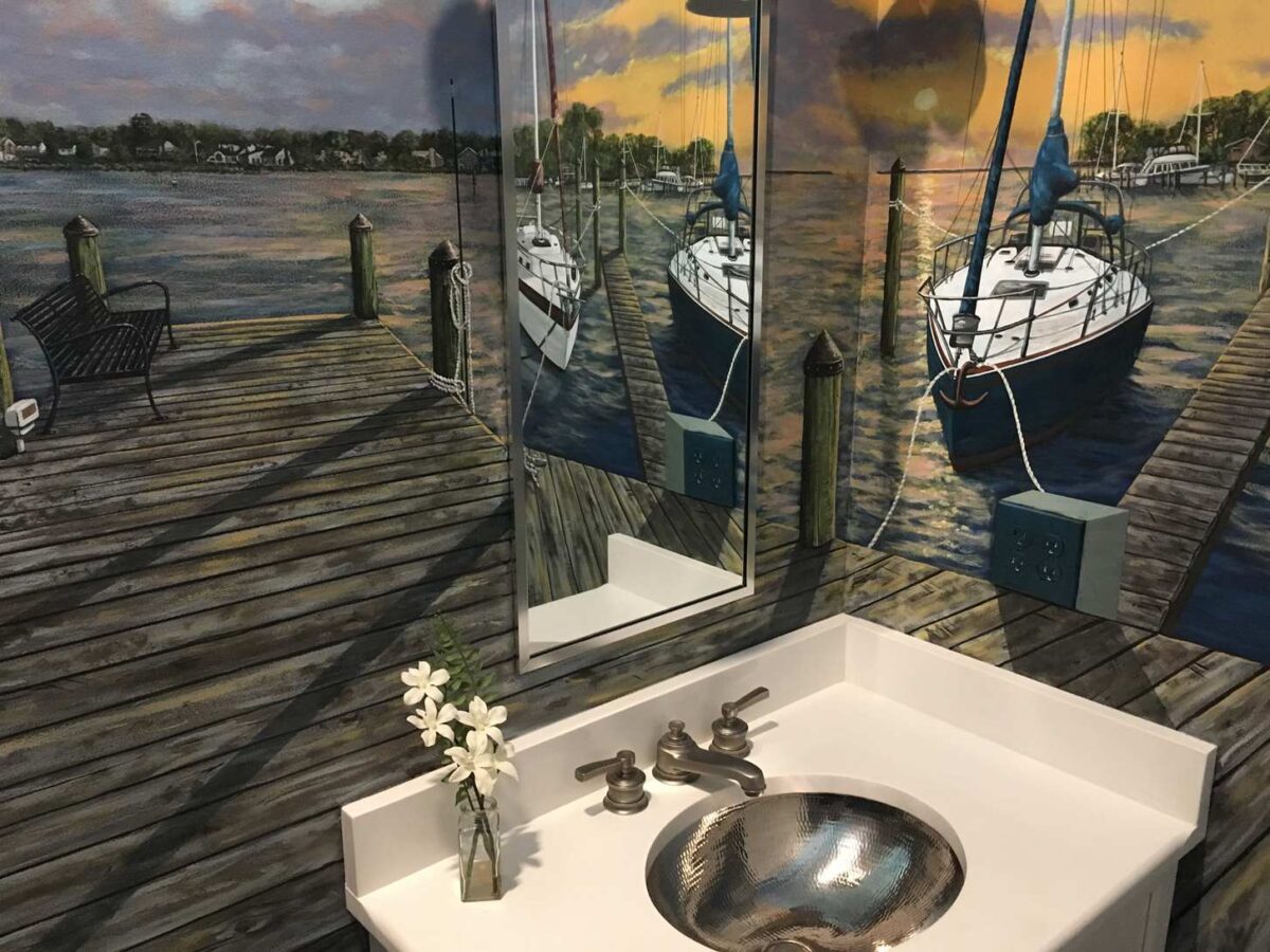 Dock of the Bay Mural - Mural Art