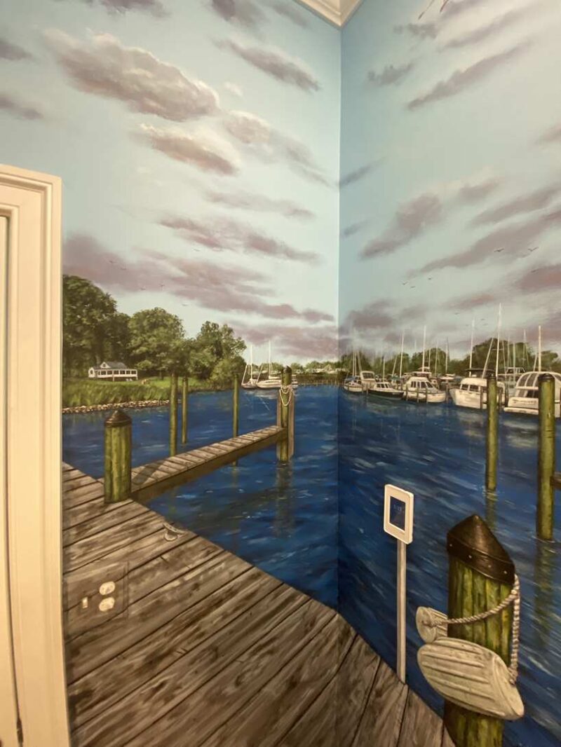 Dock of the Bay Mural - Mural Art