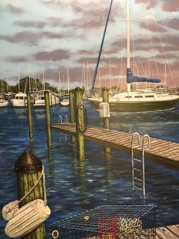 Dock of the Bay Mural - Mural Art