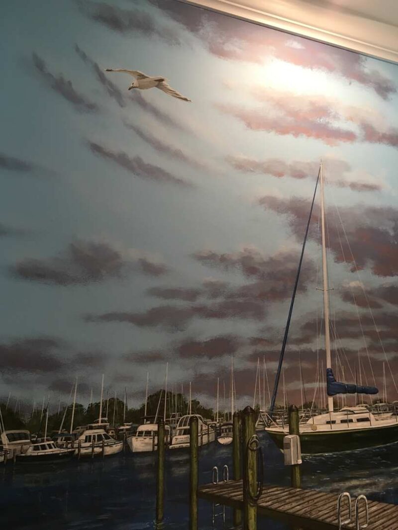 Dock of the Bay Mural - Mural Art