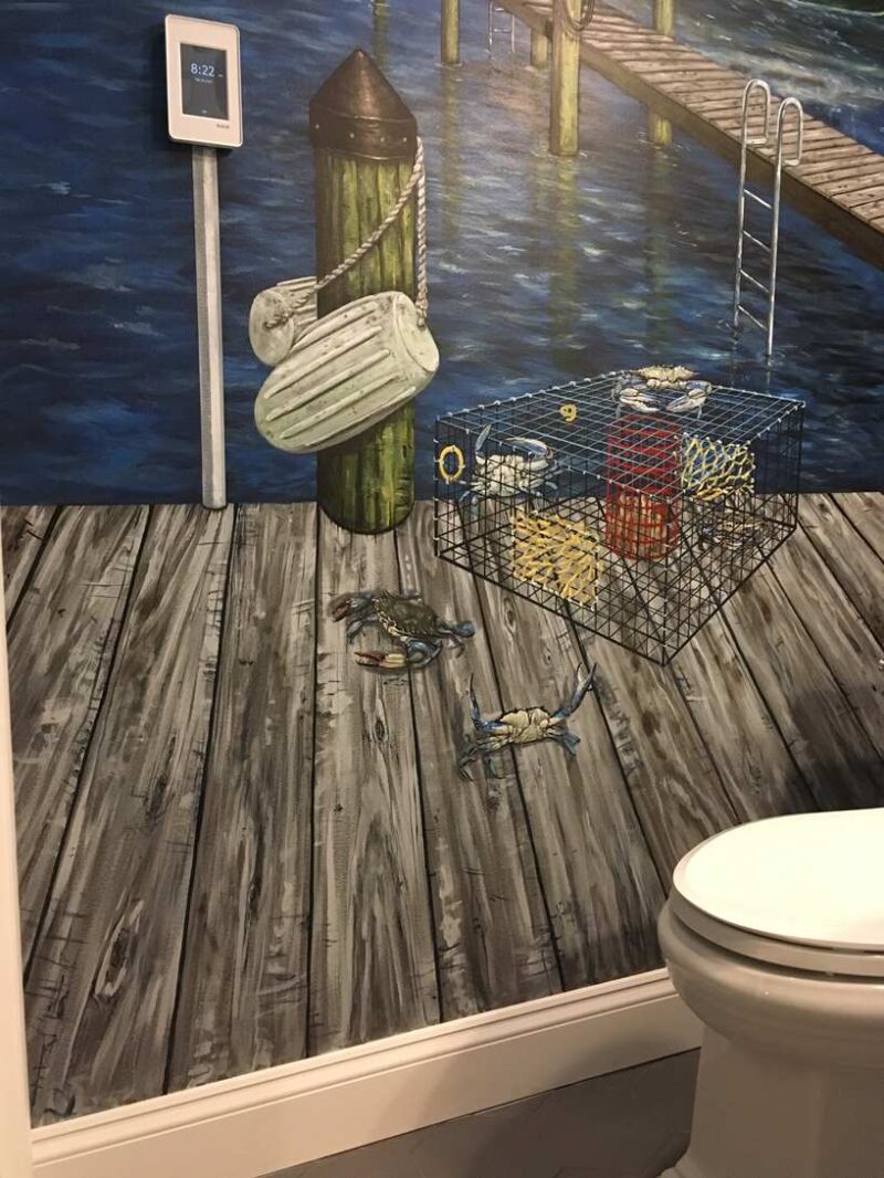 Dock of the Bay Mural - Mural Art