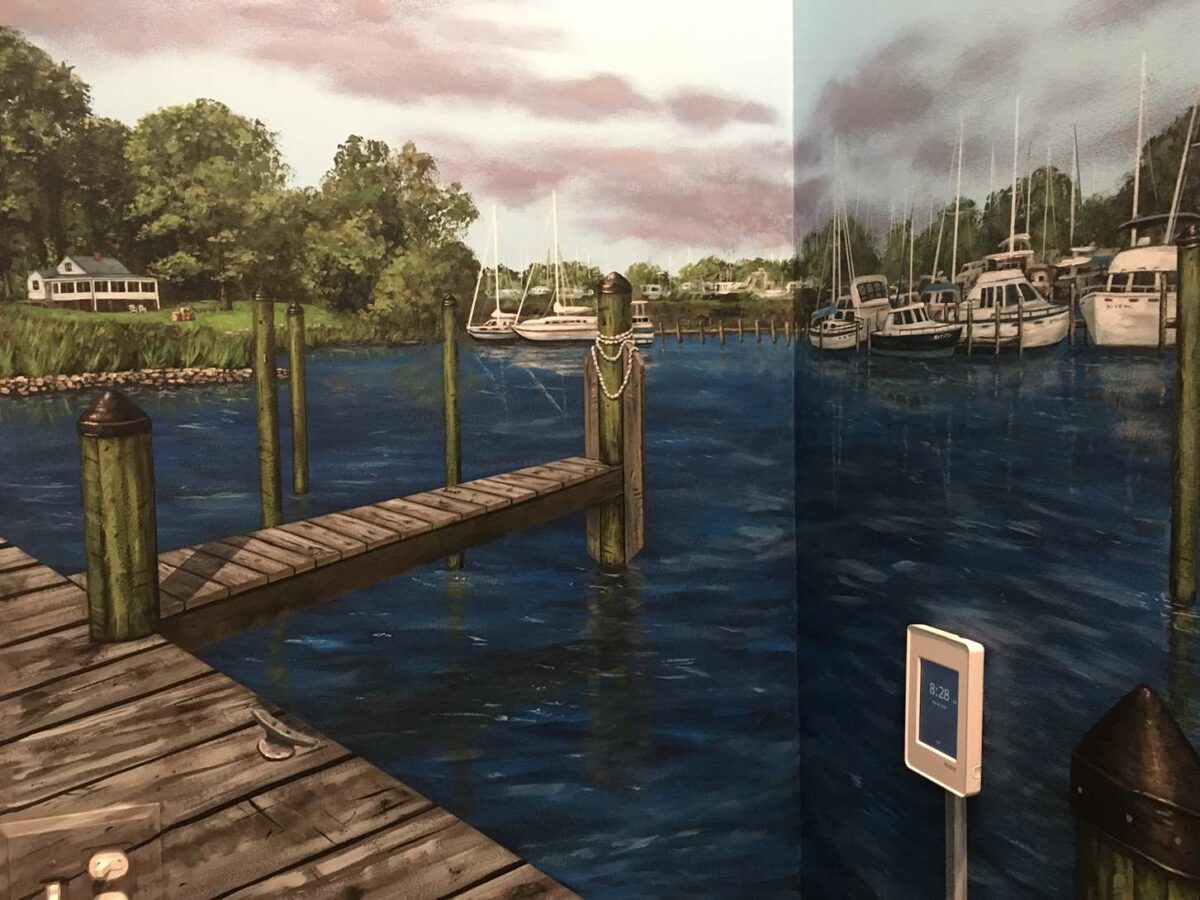 Dock of the Bay Mural - Mural Art