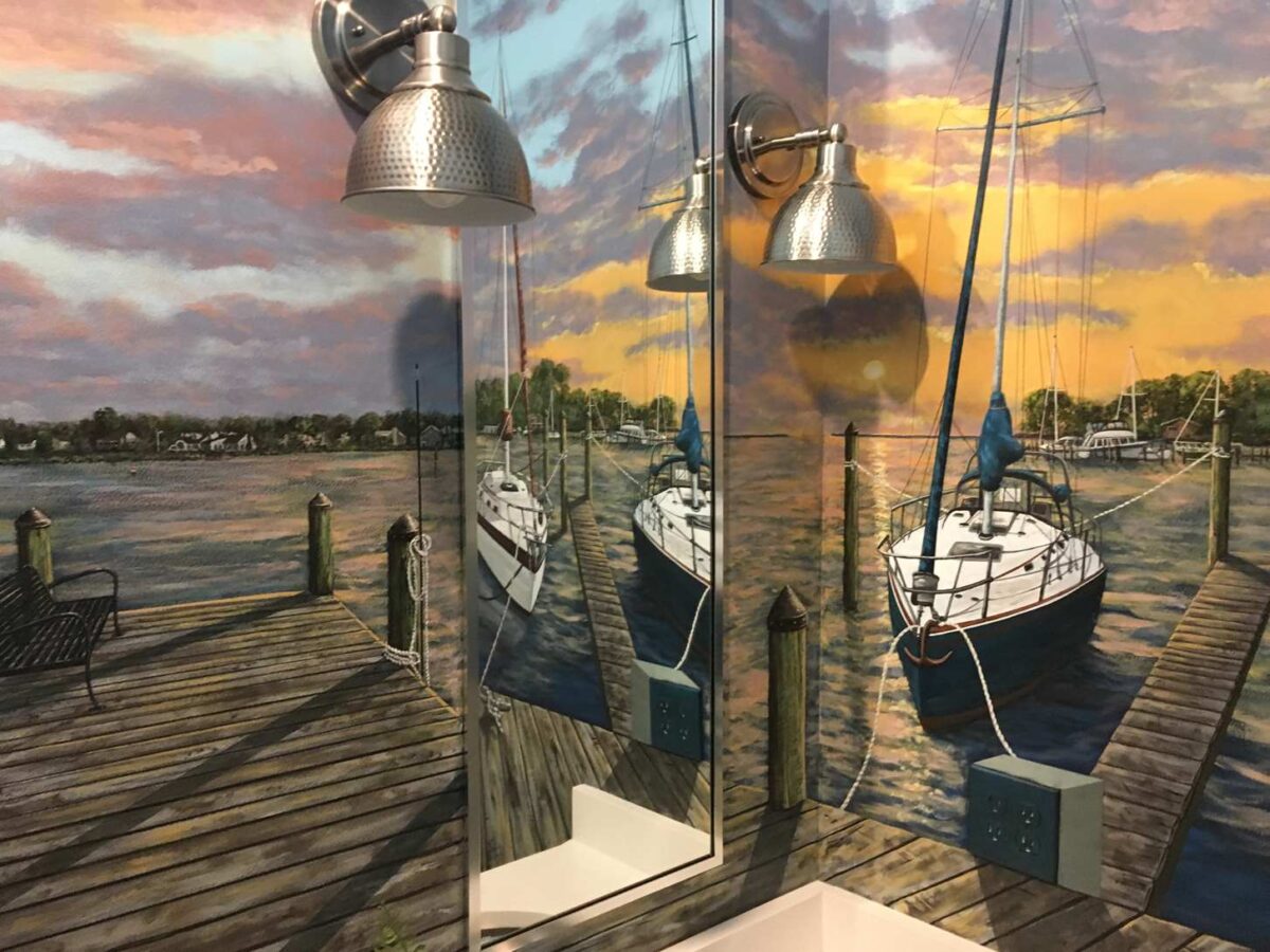 Dock of the Bay Mural - Mural Art