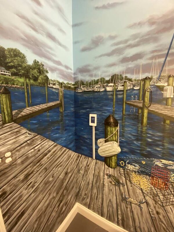 Dock of the Bay Mural - Mural Art