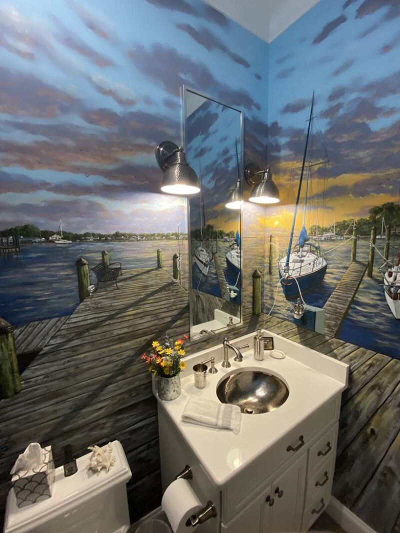 Dock of the Bay Mural - Mural Art