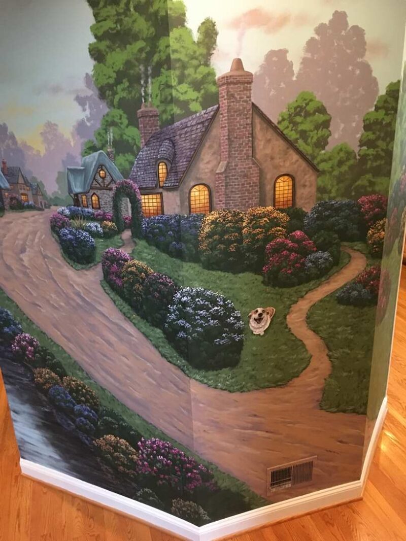 English Countryside Mural - Mural Art