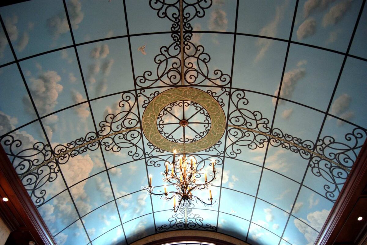 Great Room Sky Ceiling Mural - Mural Art
