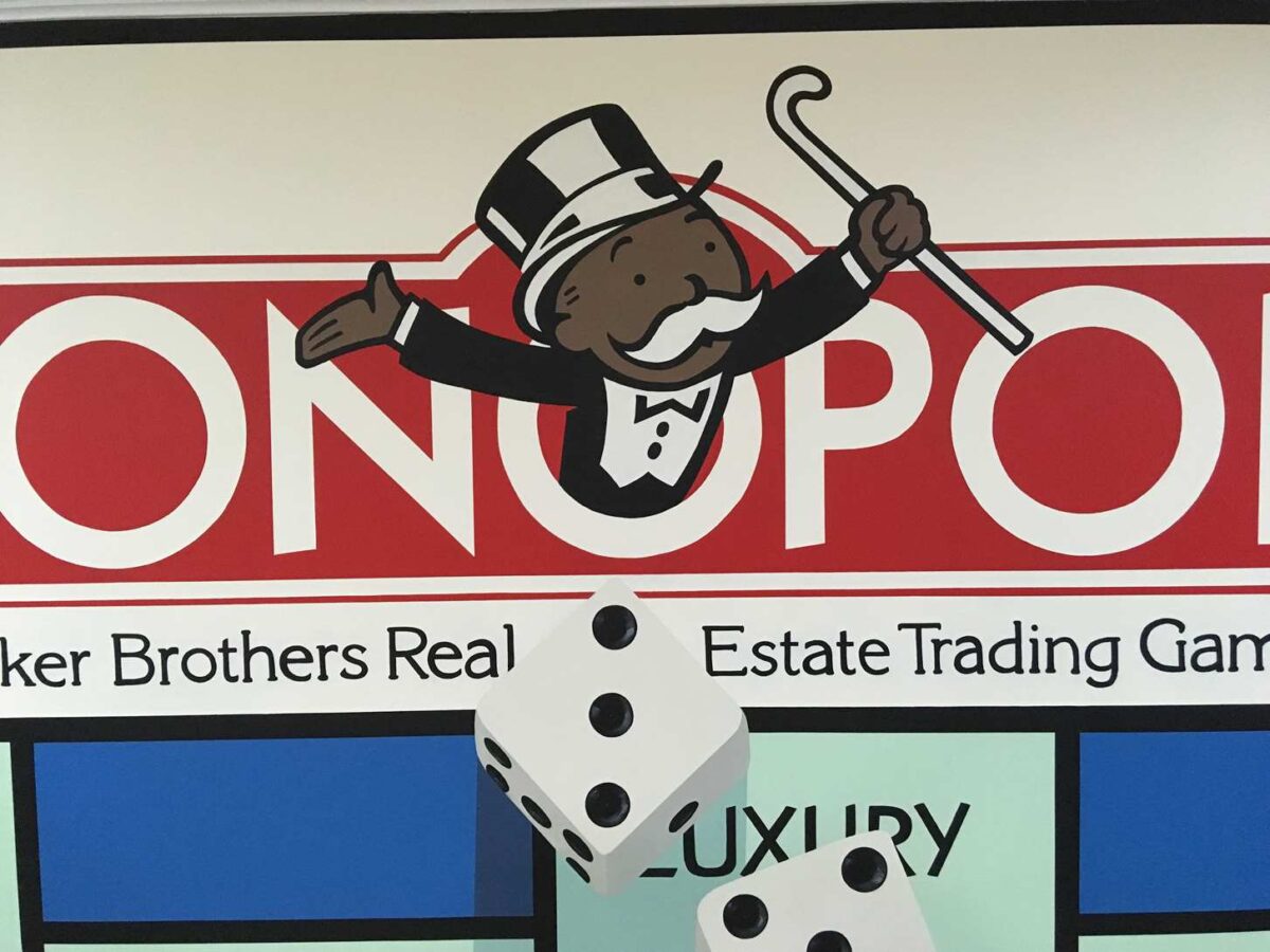 Monopoly Board Mural - Mural Art