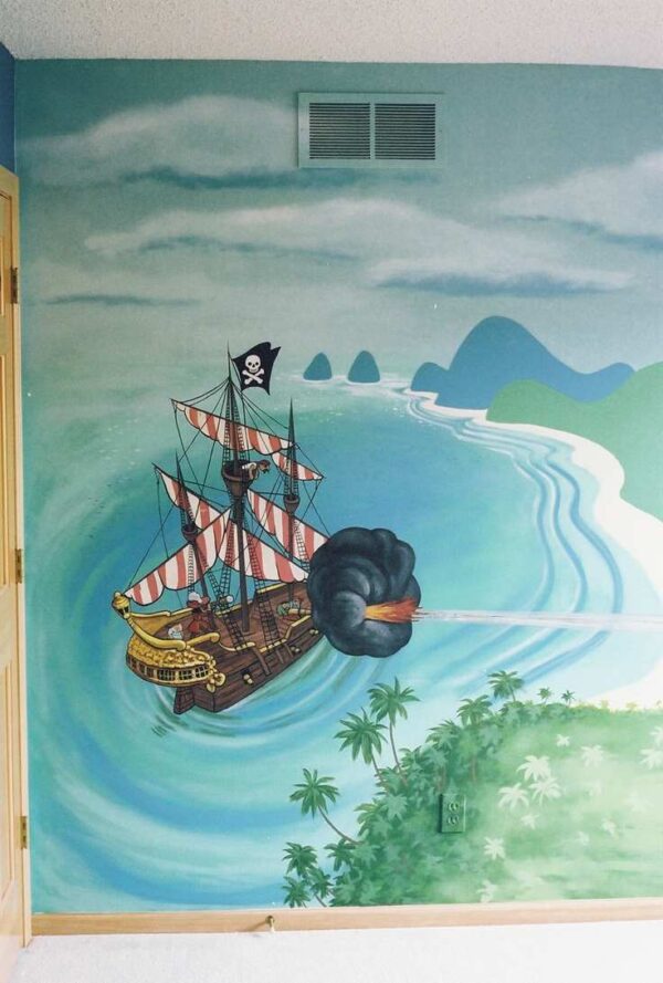 Peter Pan Mural - Mural Art