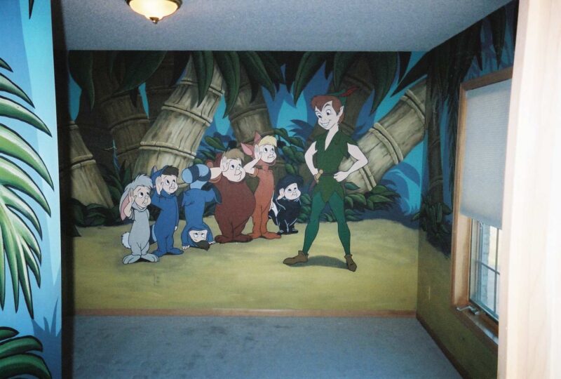Peter Pan Playroom Mural - Mural Art