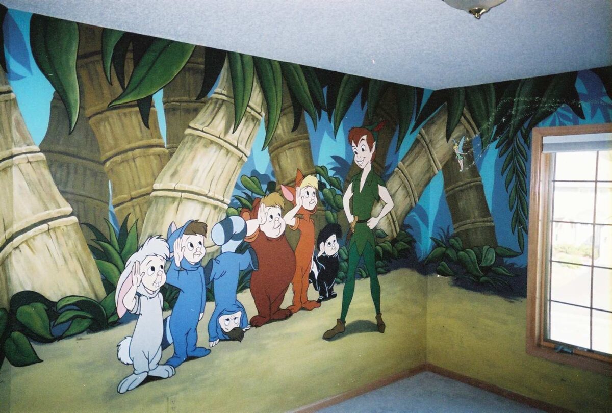 Peter Pan Playroom Mural - Mural Art