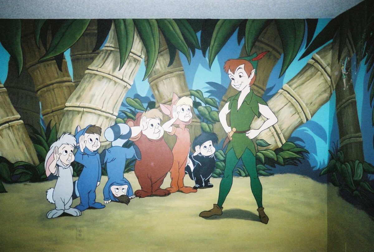 Peter Pan Playroom Mural - Mural Art