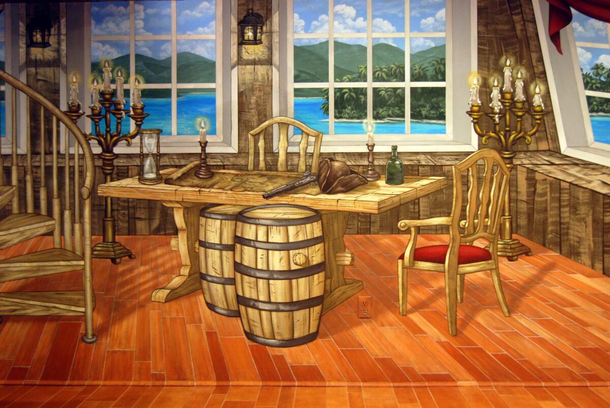 Pirate Ship Mural - Mural Art