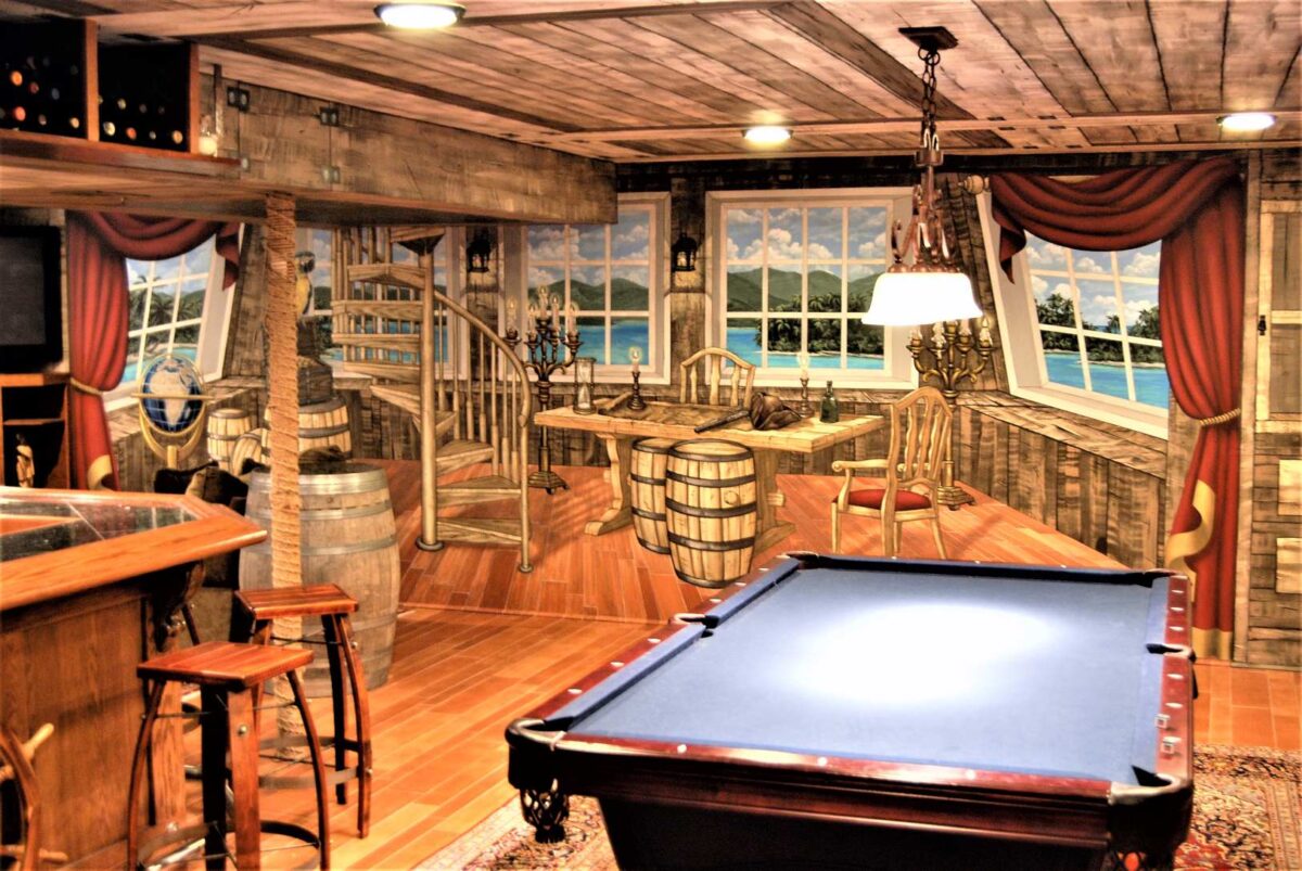 Pirate Ship Mural - Mural Art