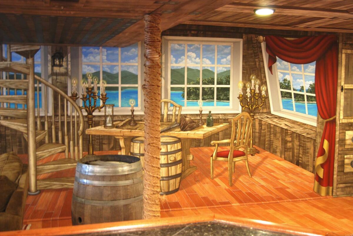 Pirate Ship Mural - Mural Art