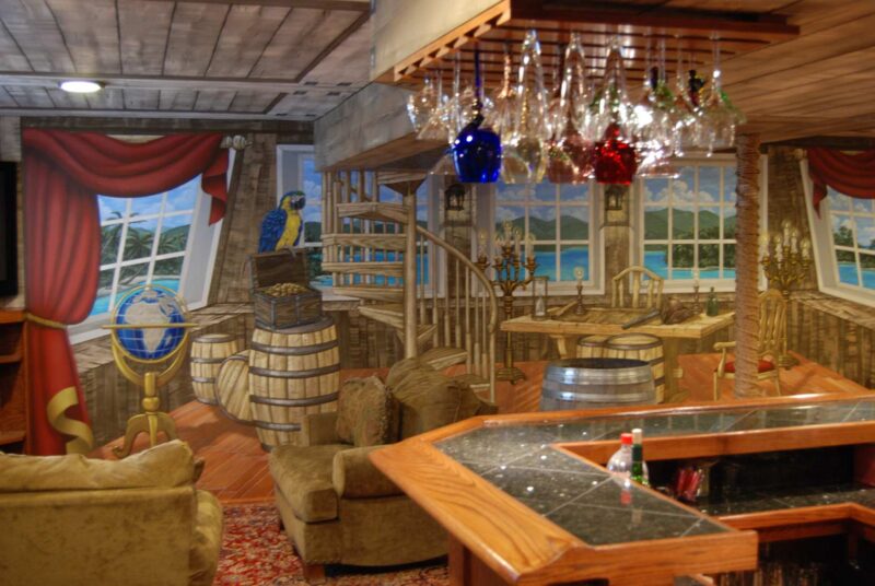 Pirate Ship Mural - Mural Art