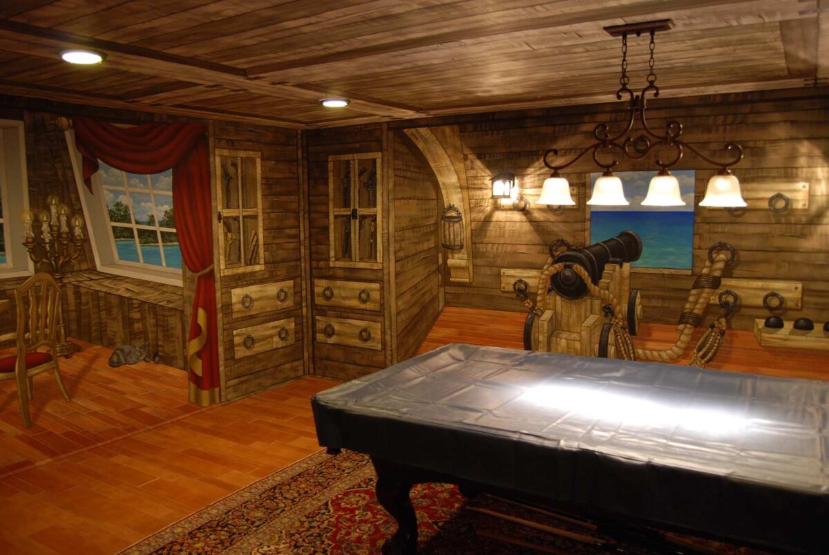 Pirate Ship Mural - Mural Art