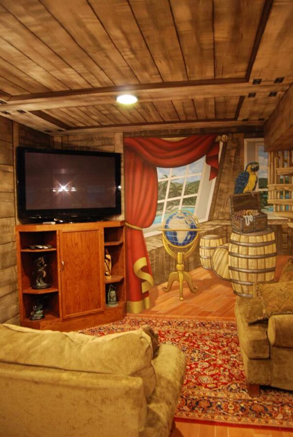 Pirate Ship Mural - Mural Art