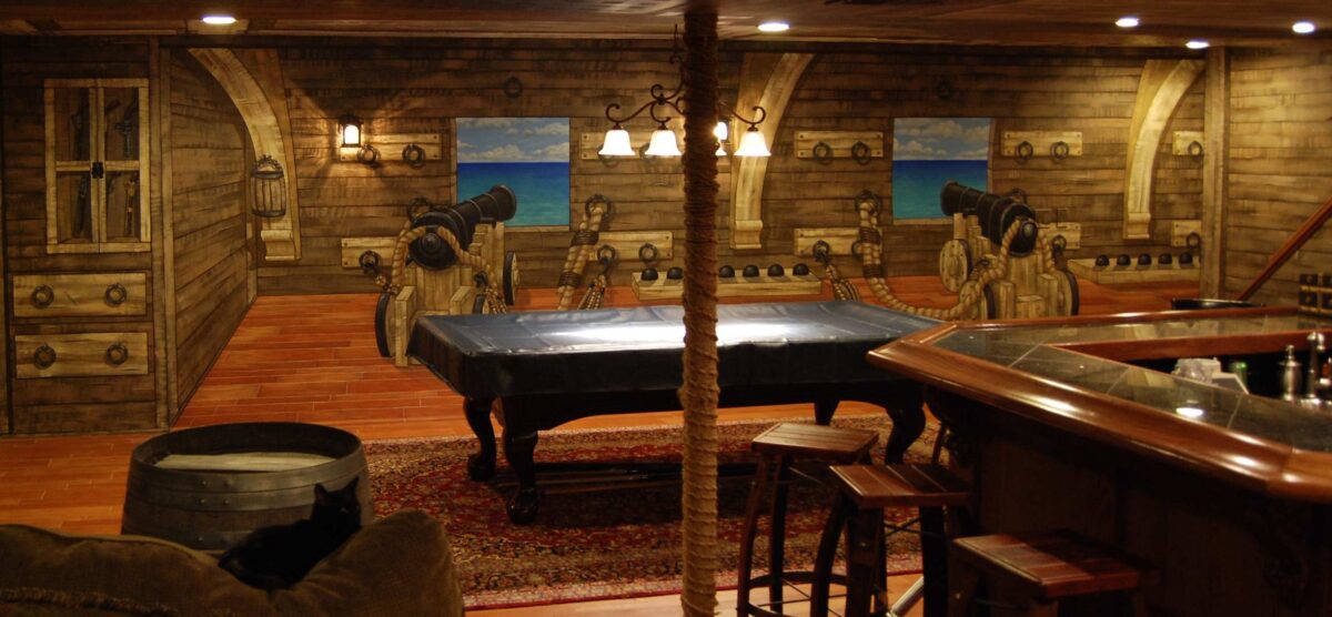 Pirate Ship Mural - Mural Art