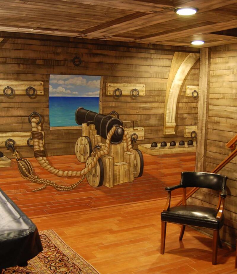 Pirate Ship Mural - Mural Art