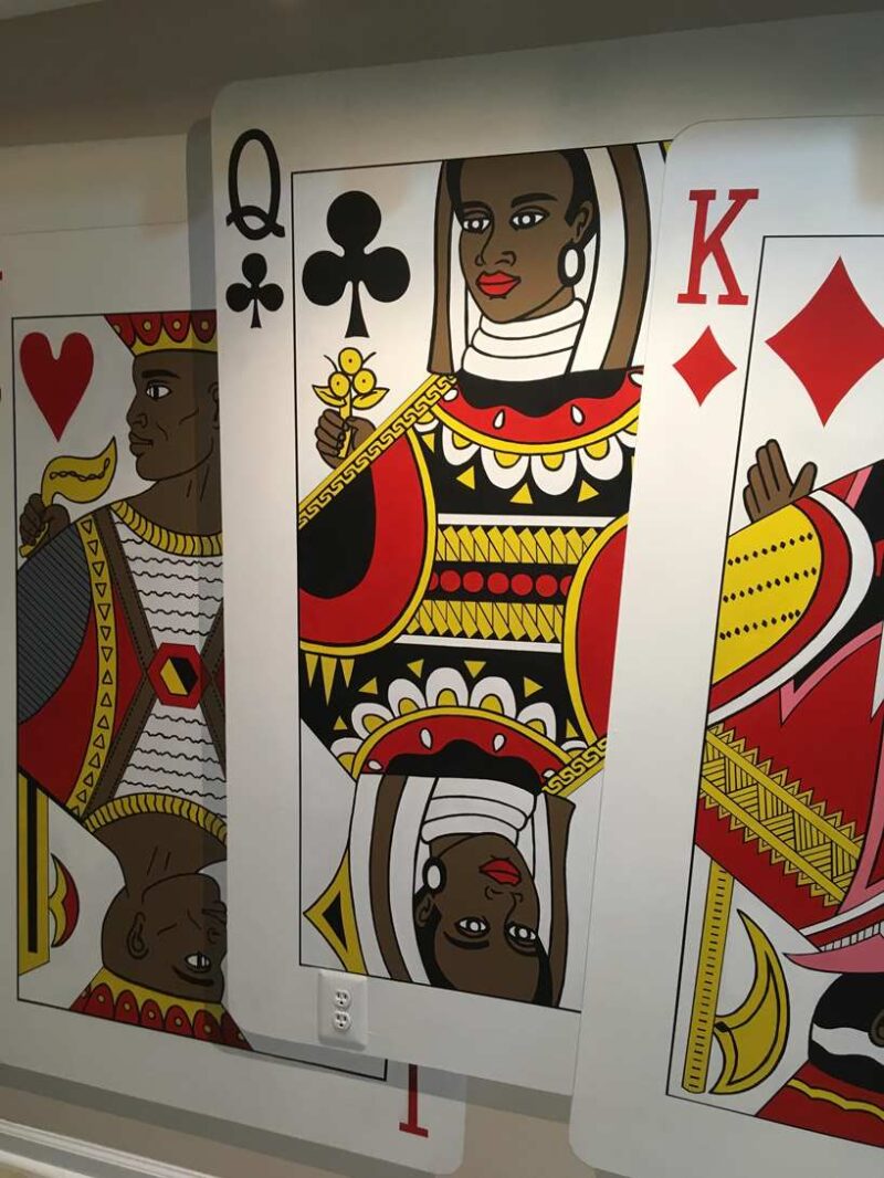Poker Cards Mural - Mural Art