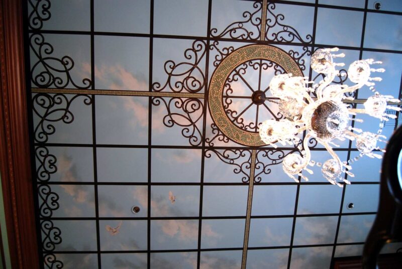 Two Doves Ceiling Mural - Mural Art