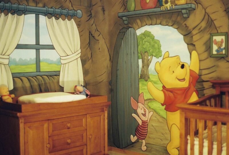 Winnie The Pooh House Mural - Mural Art